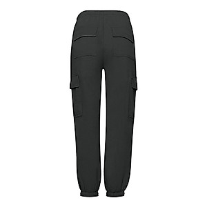 My Orders, Sweatpants for Women Lounge Pants 2023 Warm Solid Color with Pockets Pants Running High Waisted Aesthetic Pant Work Out Exercise Ladies Fall Outfits Black XXL