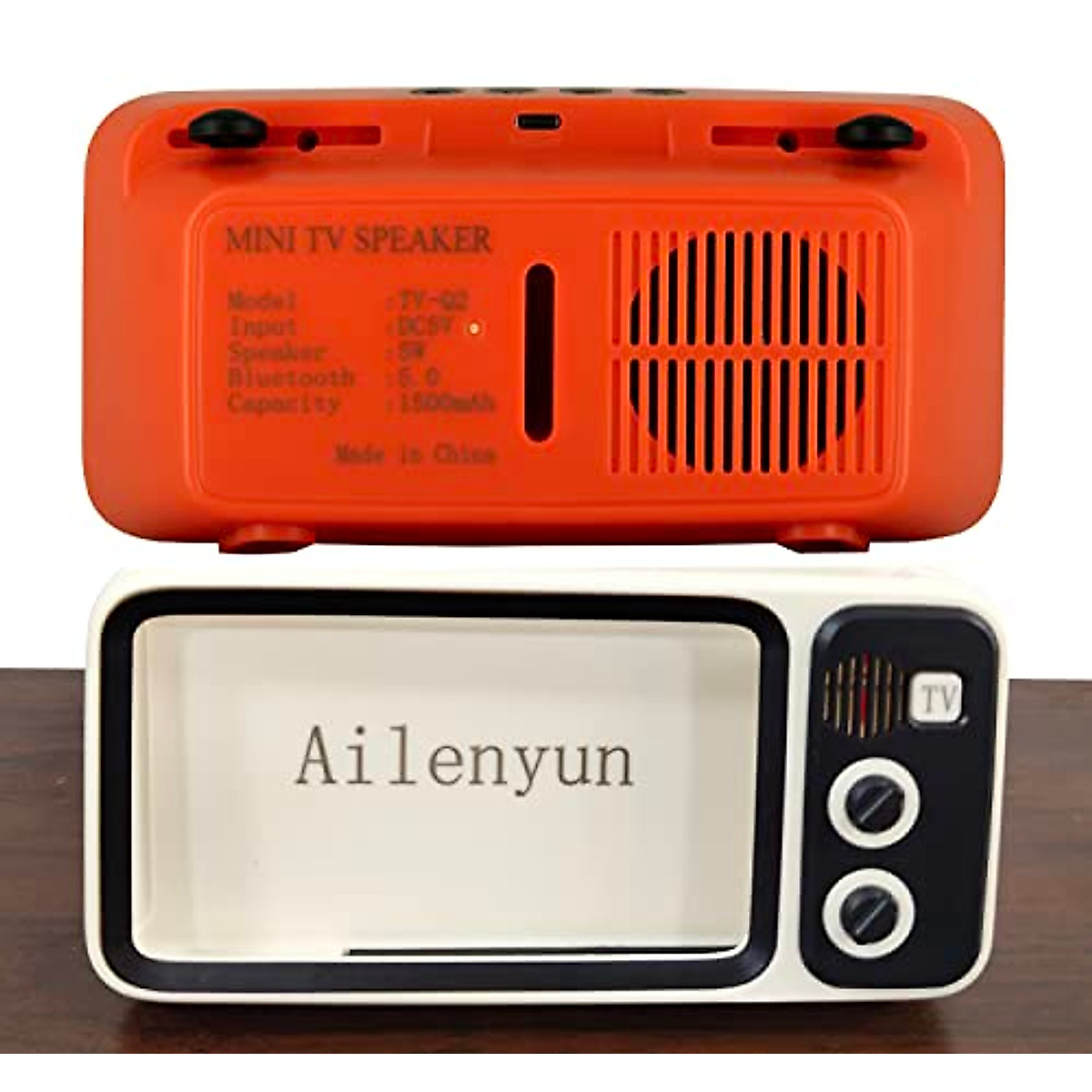 Ailenyun Phone Screen Bracket TV Style Mobile Phone Holder. with Speaker. for iPhone 8 Plus / 7s Plus/7 Plus / 6s Plus/ 6 Plus .A Idea Gifts for Family, Girl/Boy Friend.