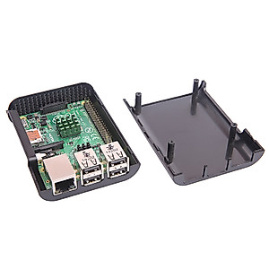 JBtek Jet Black Case for Raspberry Pi 3 Model B & Raspberry Pi 2 Model B - Access to All Ports