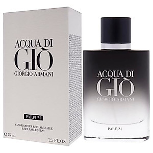 Acqua Di Gio by Giorgio Armani for Men - 2.5 oz Parfum Spray (Refillable)