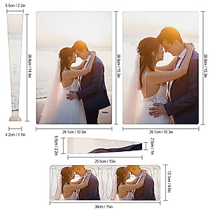 Personalized Custom Skin for PS5 Console Controller with Photos Pictures Customized Stickers Compatible with PS5 Digital Version and Disc Version