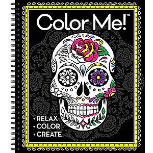Color Me! Adult Coloring Book (Skull Cover - Includes a Variety of Images)