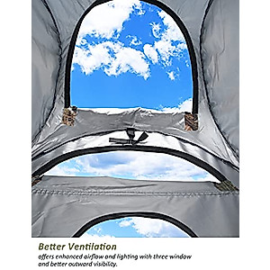 anngrowy Pop Up Shower Tent Portable Outdoor Camping Bathroom Toilet Tent Changing Dressing Room Privacy Shelters Room for Hiking and Beach Sun Shelter Picnic Fishing– UPF40+ Waterproof