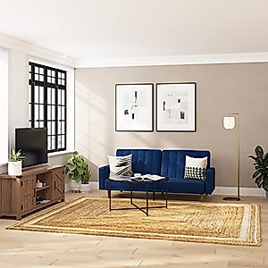 Taylor & Logan Prima Natural Fiber Jute Area Rug 8' x 10' - Braided Indoor Jute Rug - Natural Area Rugs