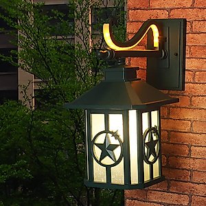 TANGIST Delicate LED Outdoor Wall Light/Retro Waterproof Wall Light/Solar Villa Garden Aisle Door Light High Taste Home Decoration