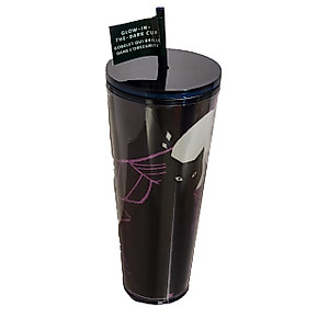 Starbucks Exclusive LIMITED EDITION Halloween 2021 Glow in the Dark Black Cat Tumbler: 24 oz Venti Cup