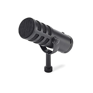 Samson Q9U XLR/USB Dynamic Broadcast Microphone Bundle with Pop Filter and Broadcast/Webcast Boom Arm with XLR Cable