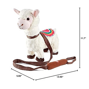 Think Gizmos Boppin, Shakin, Walking Llama Toy. Plush Musical Dancing Toy - Robotic Walk Along Animal for Boys & Girls Aged 3,4,5,6,7,8,9,10