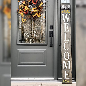 22PCS Large Letter Welcome Stencils for Painting on Wood - Vertical Welcome and Home Sweet Home Stencils - Farmhouse Stencils for Crafts Reusable - Ideal Stencil Templates for Wood Signs & Crafting