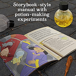 Thames & Kosmos Tasty Labs: Wizard Potion Science Kit | Make 5 Delicious Magical Potions | Chemistry Experiments Safe to Drink | Includes Toy Cauldron, Wand | Study Reactions, Polymers, Density & More