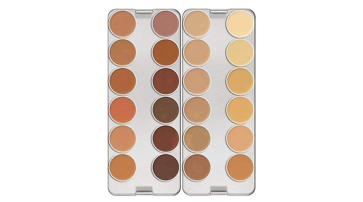 Kryolan Camouflage 24 Color Palette - Flawless Coverage