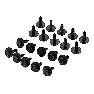 Mtsooning 20PCS Fender Liner Splash Shield Wheelhouse Liner Self Tapping Screws, Phillips Truss Head Sems Self-Drilling Screw Replacement for BMW Honda Acura