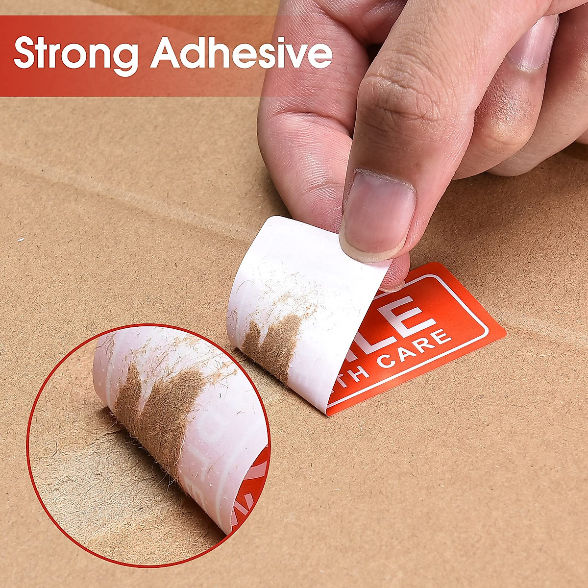 Fragile Stickers, Pacific Mailer 1" x 3" Fragile Handle with Care Warning Packing Shipping Label with Self Adhesive for Moving, Shipping [1000 Labels Per Roll]