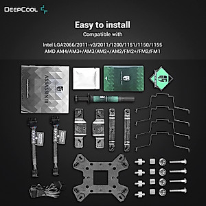DeepCool ASSASSIN III CPU Air Cooler 280w TDP 7 Nickel Plated Copper Heatpipes Dual-Tower CPU Cooler 140mm Dual-Fan PWM 1400RPM with 90.37CFM Airflow for AMD AM4/AM5 Intel LGA 1700/1200/1151/1150/1155