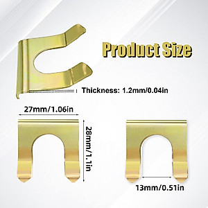 15 Pieces Brake Line Clips Metal Brake Line Retainer U Shaped, Brake Hose Bracket, Parking Brake Cable Clip Replacement Hose Retaining Clip Brake Hose Lock, Cars Trucks Vehicles Parts.