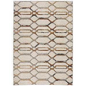 DALYN RUG Carmona CO7 Linen 8' x 10' Rectangle Soft Area Rug, Easy Clean, Non Shedding, Bedroom, Entry, Living Room, Dining Room, Kitchen Rug