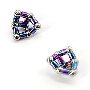 TTzycc Magnetic Pen,Decompression Magnet Metal Pen,Fidget Pen with 13 Rings,Creative Toy Can Write,Intellectual Learning and Stress Reduction Gifts for Family or Friends.