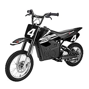 Razor MX650 Dirt Rocket High-Torque Electric Motocross Dirt Bike with Speeds up to 17 MPH for Uphill and Off-Road Conditions, Black