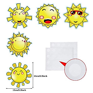 Sun Cutout Accent Classroom Bulletin Board Decoration School Spring Summer Theme Party Supplies Accessory Crafts Art Decor Card Happy Birthday Chart Stickers