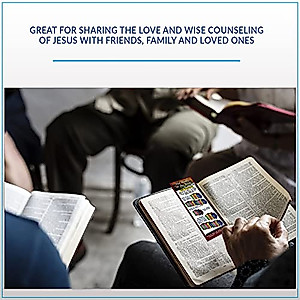 Books of The Bible Bookmarks - Devotional Companion, Church and Discipleship Teaching Aid, Gifts for Children, Seekers and Christians, Pack of 25, 2.75" x 8.25", by eThought (BB-A007-25-2.75x8.25)