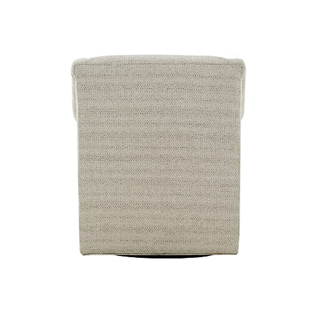 Madison Park Swivel Glider Chair for Living Room, High Back Bedroom Lounge Foam Seat Cushion Upholstered, Nursery Furniture, Metal Base, Fully Assembled, 29.5" W x 30.25" D x 34.5" H, Tan