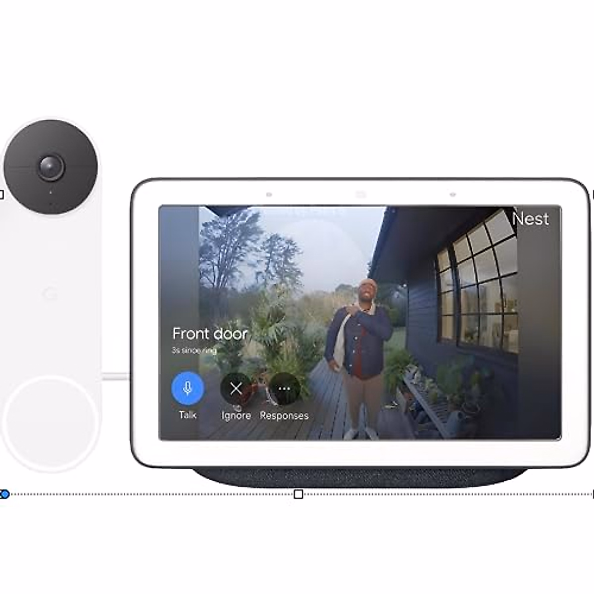 Google Nest Doorbell Wireless Battery Doorbell and 7-inch Screen Bundle (Wireless Doorbell)