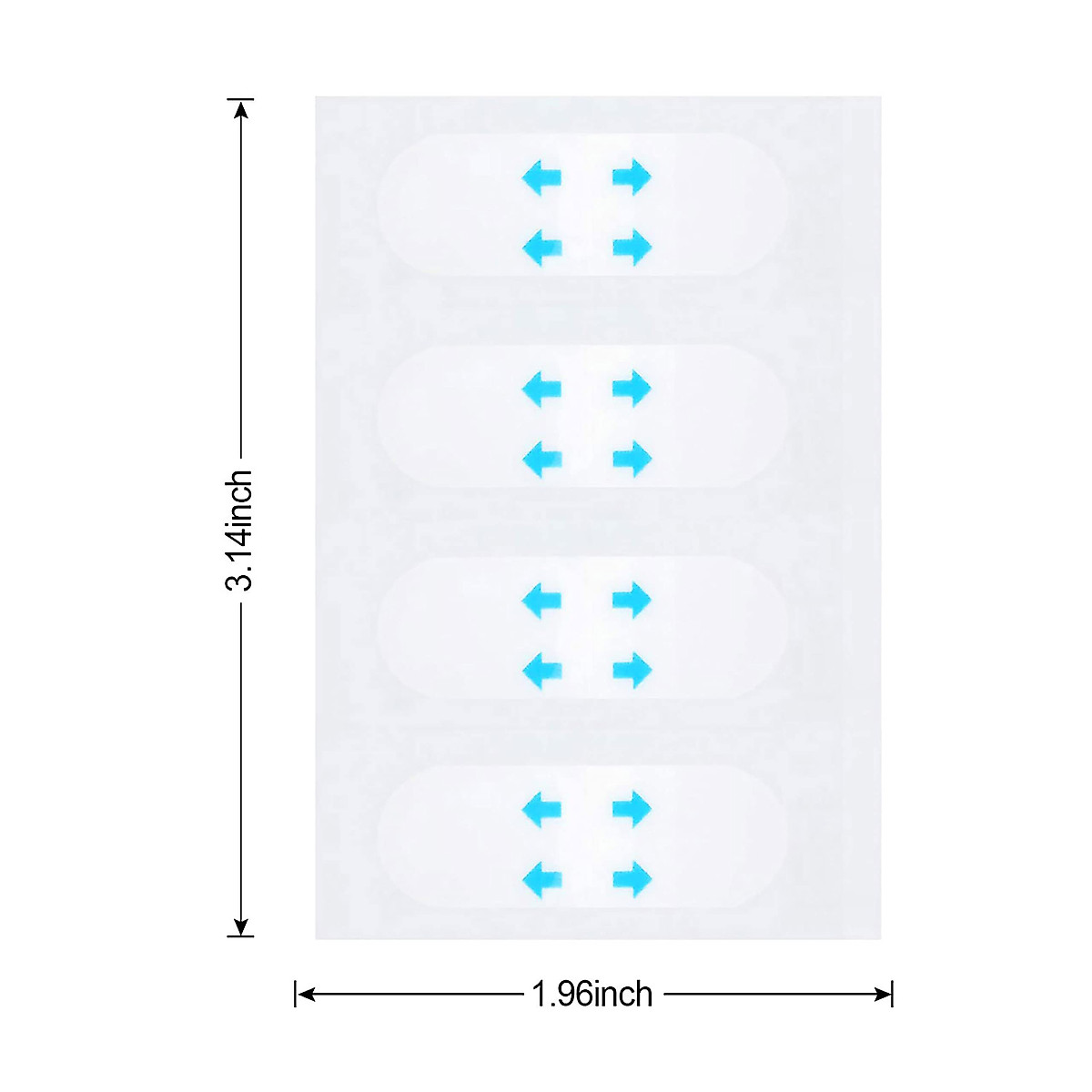 Yaomiao 200 Pieces Face Lift Tape Face Lifting Sticker Invisible Thin Face Stickers V-Shape Face Lift Tape Make-up Face Lift Tools for Face