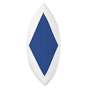 Beach Home Coastal Collection Nautical Signal Flag Code Maritime International Letter M Throw Pillow, 18x18, Multicolor