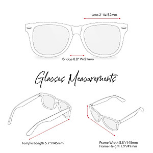 Clear Lens Non-Prescription Retro Fashion Nerd Glasses for Men Women - Cosplay Costume Fake Eyeglasses Frame