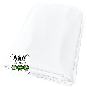 A&A Greenhouse White Plastic Film Polyethylene Covering 4 Year 6 Mil (8ft Wide X 28ft Long)