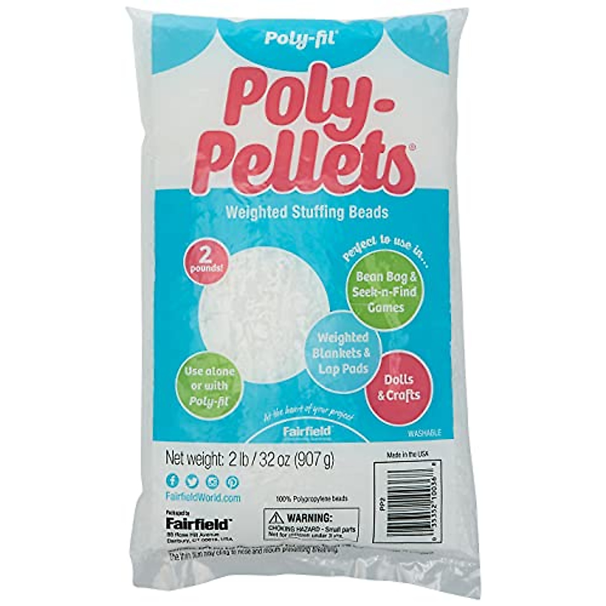Fairfield PP2 Poly-Pellets Weighted Stuffing Beads
