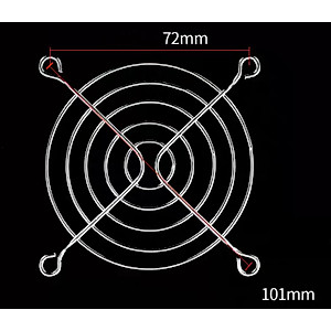 bnafes 10Pcs Fan Grill 80mm Metal Axial Cooling Fan Finger Guard Protective Grill for PC Ventilator