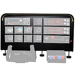 Meza Flight Simulator Cockpit ，wheel stand pro flight simulator cockpit Kit - Pre-Cut Flight Sim Mounting Set - Compatible with Logitech, Saitek & Honeycomb Yokes, Throttle Panels