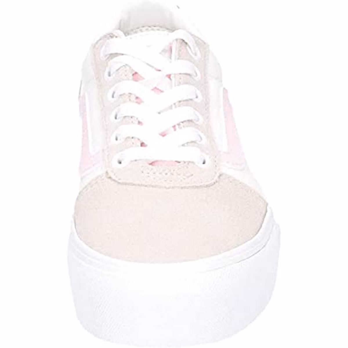 Vans Unisex Ward Platform Sneaker - Lace up Closure Style - Color Block Beige 8