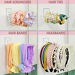 Bigfety Acrylic Headband Holder Wall, 3 Pack Clear Hanging Headband Organizer Storage for Girls Women