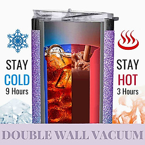 Onebttl CNA Gifts, Certified Nursing Assistant Gifts, Nurse Gifts for Nursing Student, 20oz Stainless Steel Tumblers with Lid & Straw - CNA Because Nurses Even Need Heroes