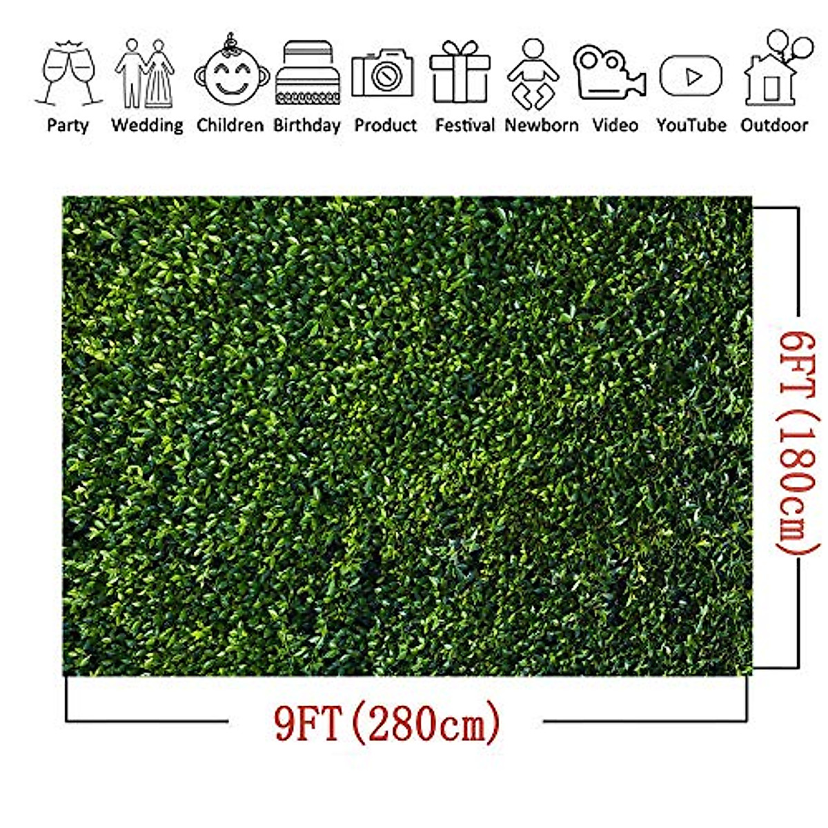 Art Studio 9x6ft Green Leaves Photography Backdrops Spring Nature Party Decoration Outdoorsy Theme Newborn Baby Shower Backdrop Wedding Photo Background Studio Props Booth Vinyl