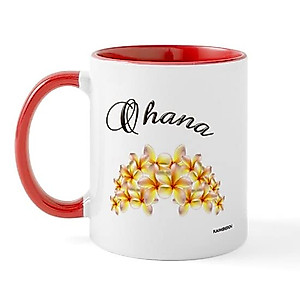 CafePress PLUMERIA~OHANA Mug Ceramic Coffee Mug, Tea Cup 11 oz