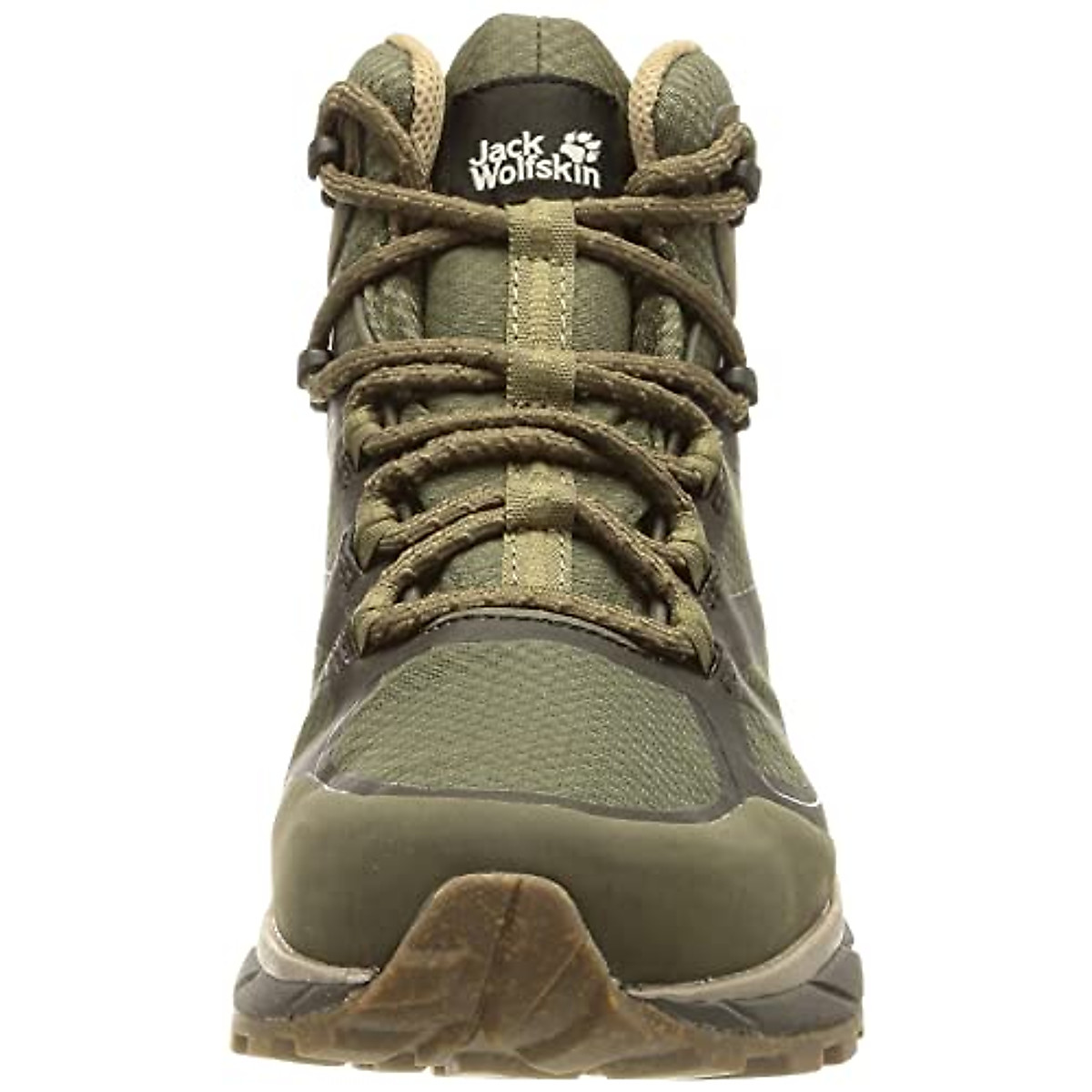 Jack Wolfskin Men's Terraventure Texapore Mid M Hiking Shoe, Brown/Beige, 11
