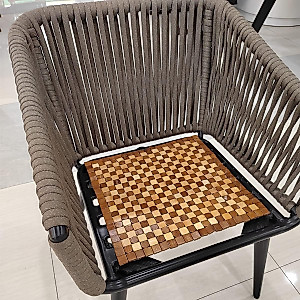 HJJKKH Chair Seat Pad, Summer Office Chair Seat Cushion,Cooling Car Seat Mat, Breathable Cover for Auto Supplies Home Sofa Pads Rayon Derived from Bamboo