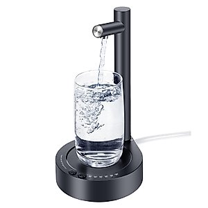 Desktop Water Bottle Dispenser Bedside Water Dispenser USB Charging Portable Automatic Electric Kettle Pump for Home, Office, Camping (Black-3)