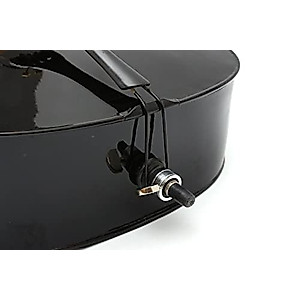 WUQIMUSC Full size Cello 4/4 Acoustic Cello Spruce Top Maple wood body Ebony Fittings with Black Bag, Bow, Rosin for Students &Kids& Adults&Beginners