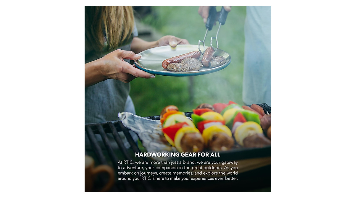 RTIC Stainless Steel Plates Set - Durable Outdoor Dinnerware