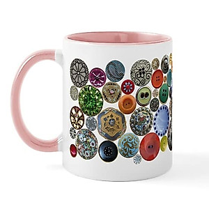CafePress Button Mugs Mug Ceramic Coffee Mug, Tea Cup 11 oz