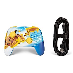 PowerA Enhanced Wired Controller for Nintendo Switch - Pokémon: Pikachu Charge, Gamepad, game controller, wired controller, officially licensed