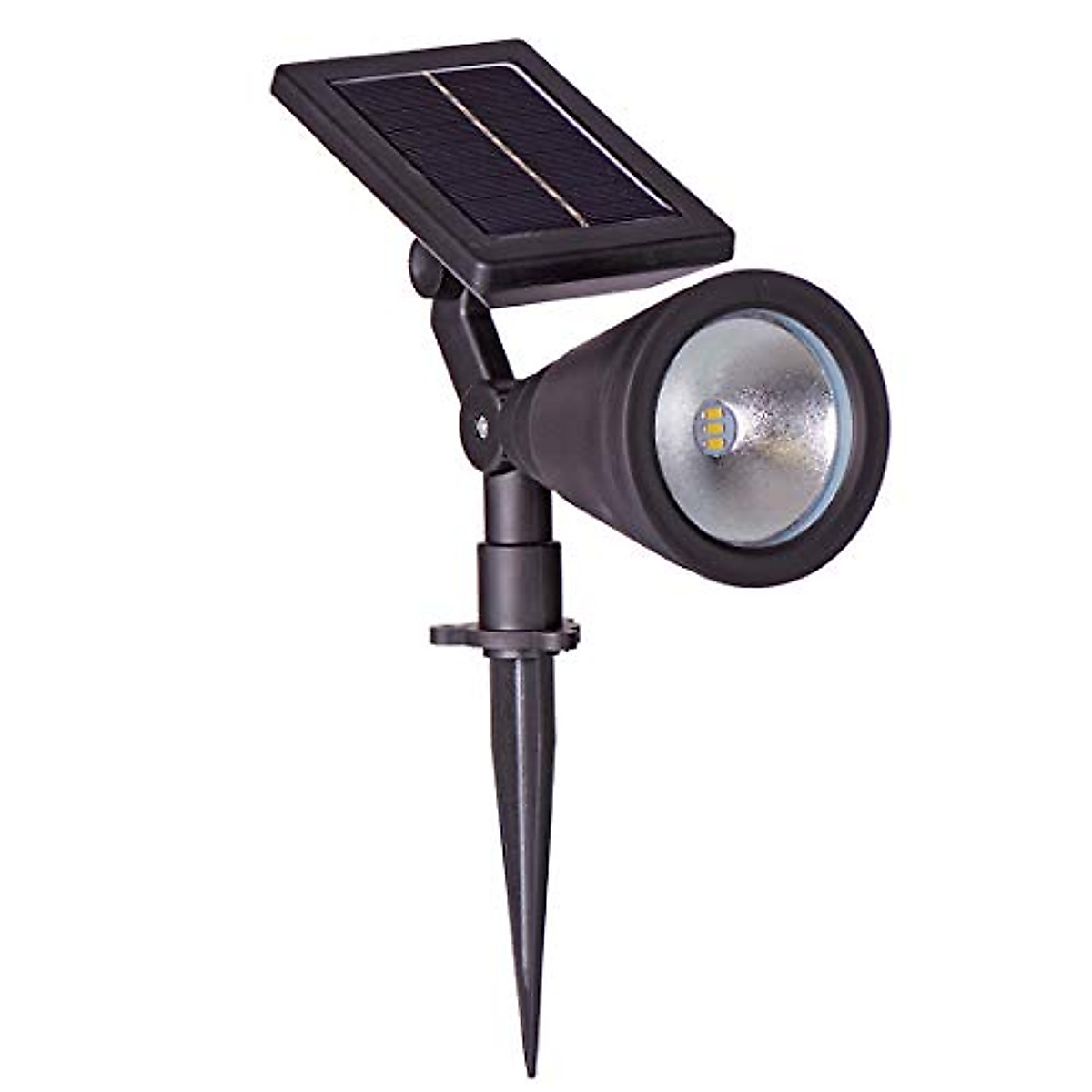 Sterno Home GL40460 Outdoor Solar LED Black Light Kit, Ground or Wall Mountable, Landscape Waterproof Security Lighting with Adjustable Spotlight for Patio, Porch, Deck, Garden, Pool - 2 Pack