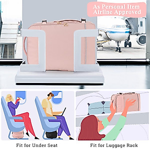 Sinaliy Travel Backpack for Women, 40L Travel Bag Personal Item Size, Waterproof Carry On Backpack with Packing Cubes for College, Business, Hiking, Work