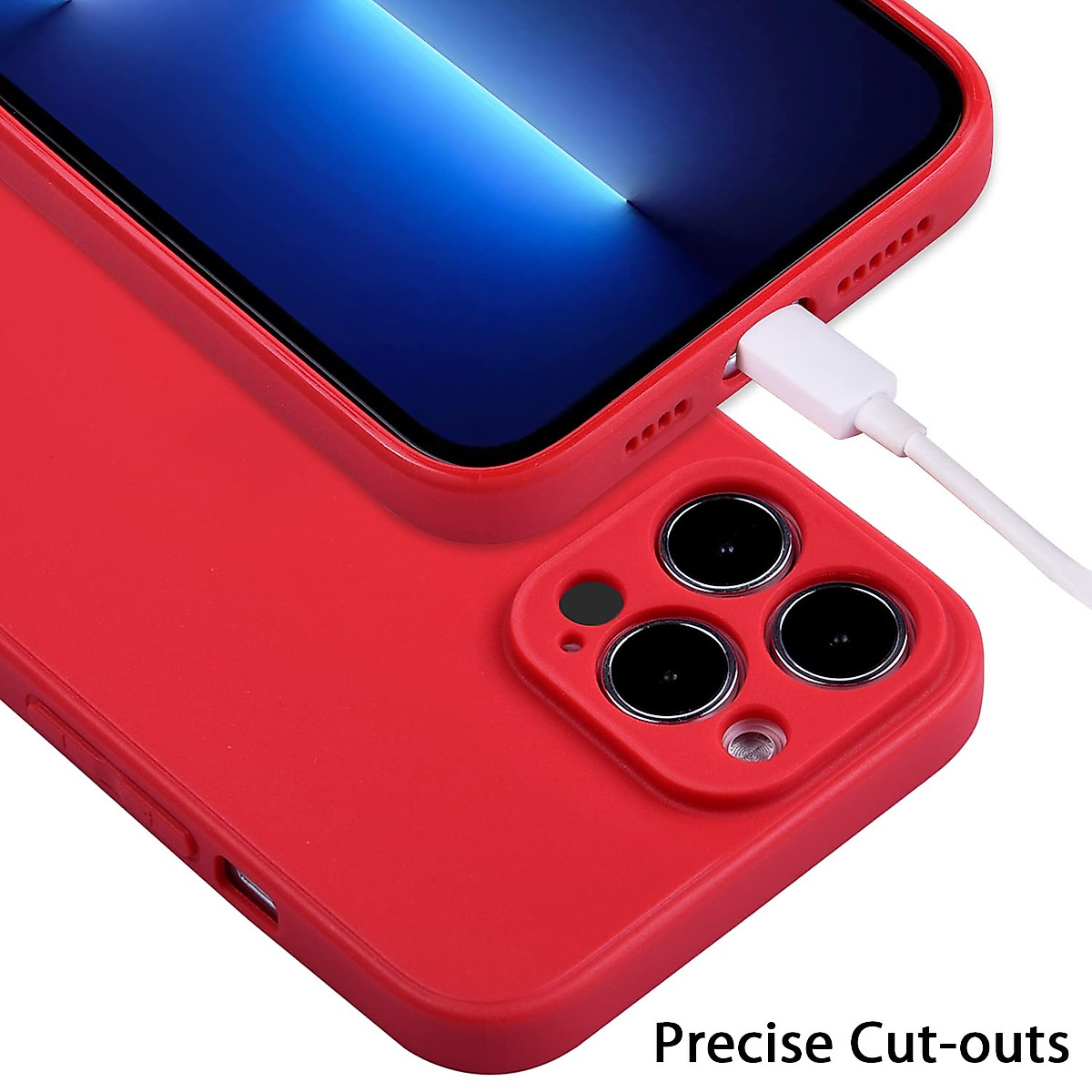 Wisdompro Case for iPhone 13 Pro Max, Bundle of 5 Pack Extra Thin Slim Soft TPU Gel Protective Case Cover for iPhone 13 Pro Max 6.7 inch (Yellow, Red, Green, Light Blue, Pink)