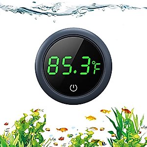 PAIZOO Fish Tank Digital Thermometer Accurate LED Display to ±0.9°F Tank Thermometer Aquarium Temperature Measurement Suitable for Fish, Axolotl, Turtle or Aquatic