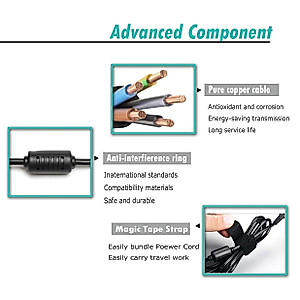 65W Laptop Adapter Power Charger for Toshiba Satellite C55 C655 C850 C50 L755 C855 L655 L745 P50 C855D C55D S55;Portege Z30 Z930 Z830;Satellite Radius 11 14 15 PA3917U-1ACA Power Supply Cord
